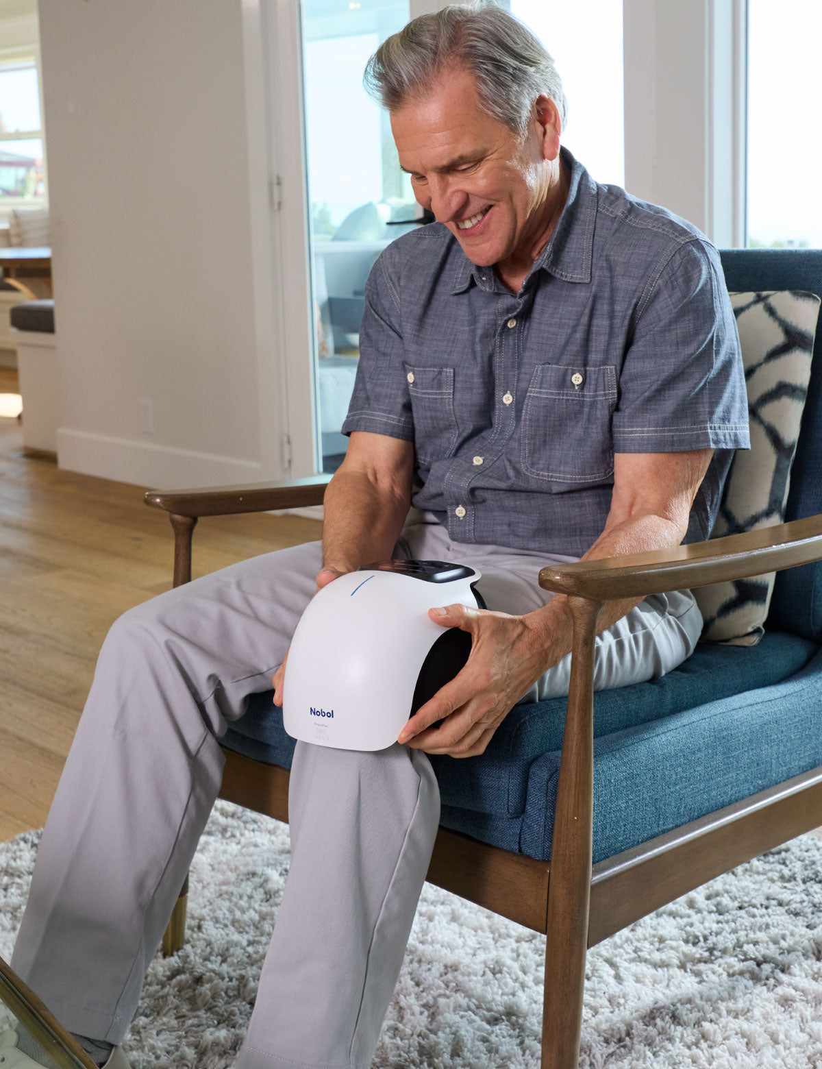 PhysioFlex Cordless Knee Massager by Nobol