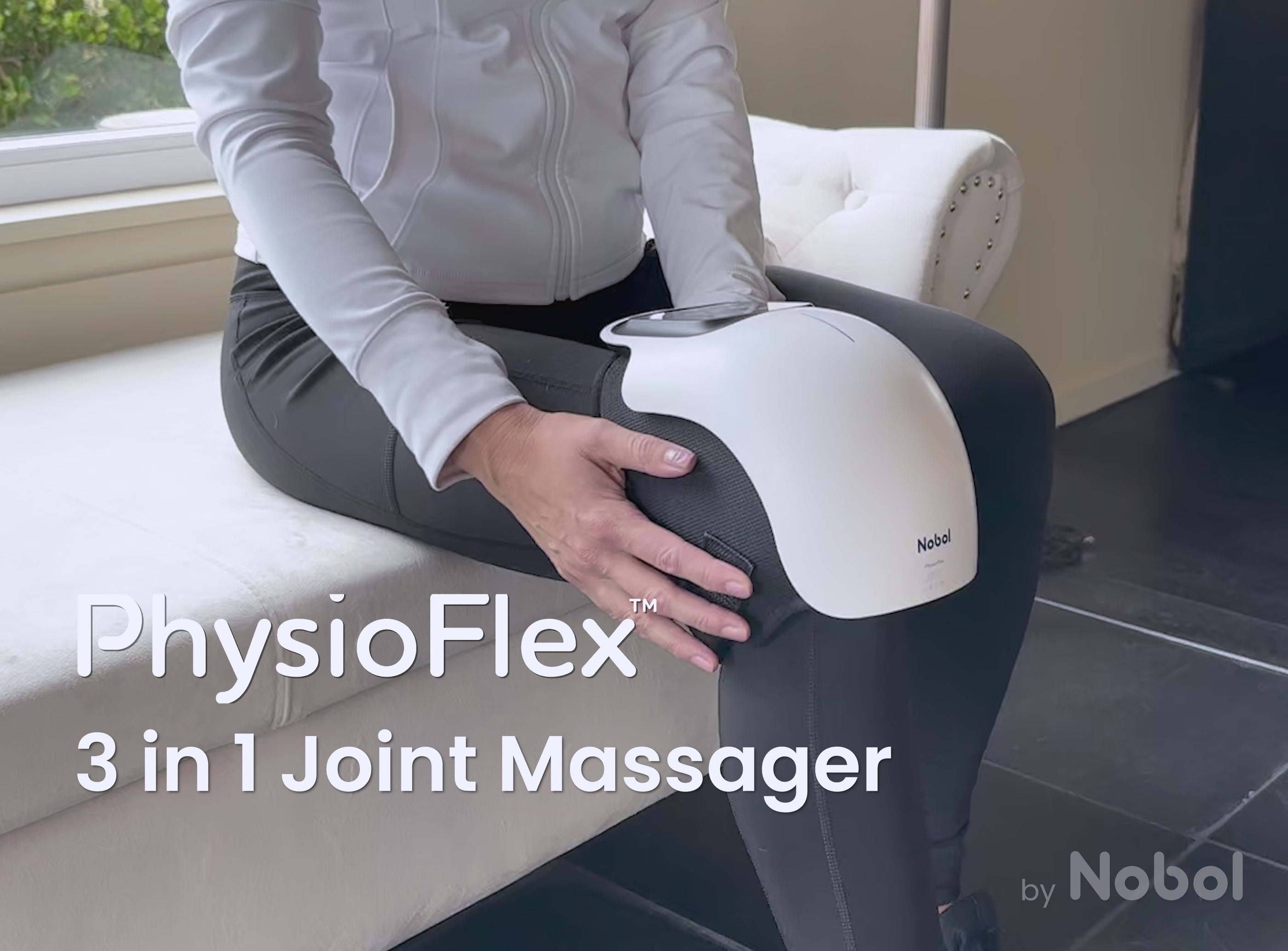 PhysioFlex Cordless Knee Massager by Nobol
